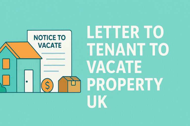 Letter To Tenant To Vacate Property UK - (Free Template) - Your ...