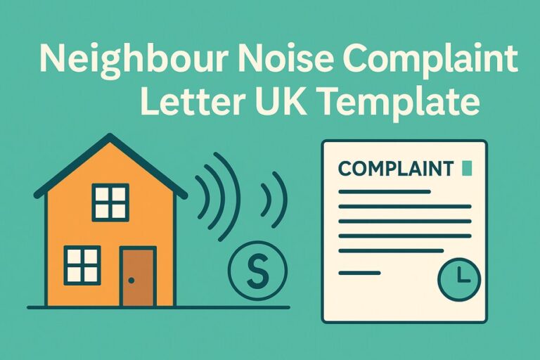 Neighbour Noise Complaint Letter UK Template (Free Download) - Your ...